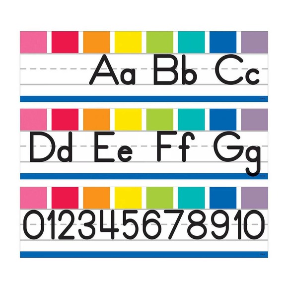 SchoolGirl | Wall Decor | Schoolgirl Style Alphabet Line Manuscript 8pk ...